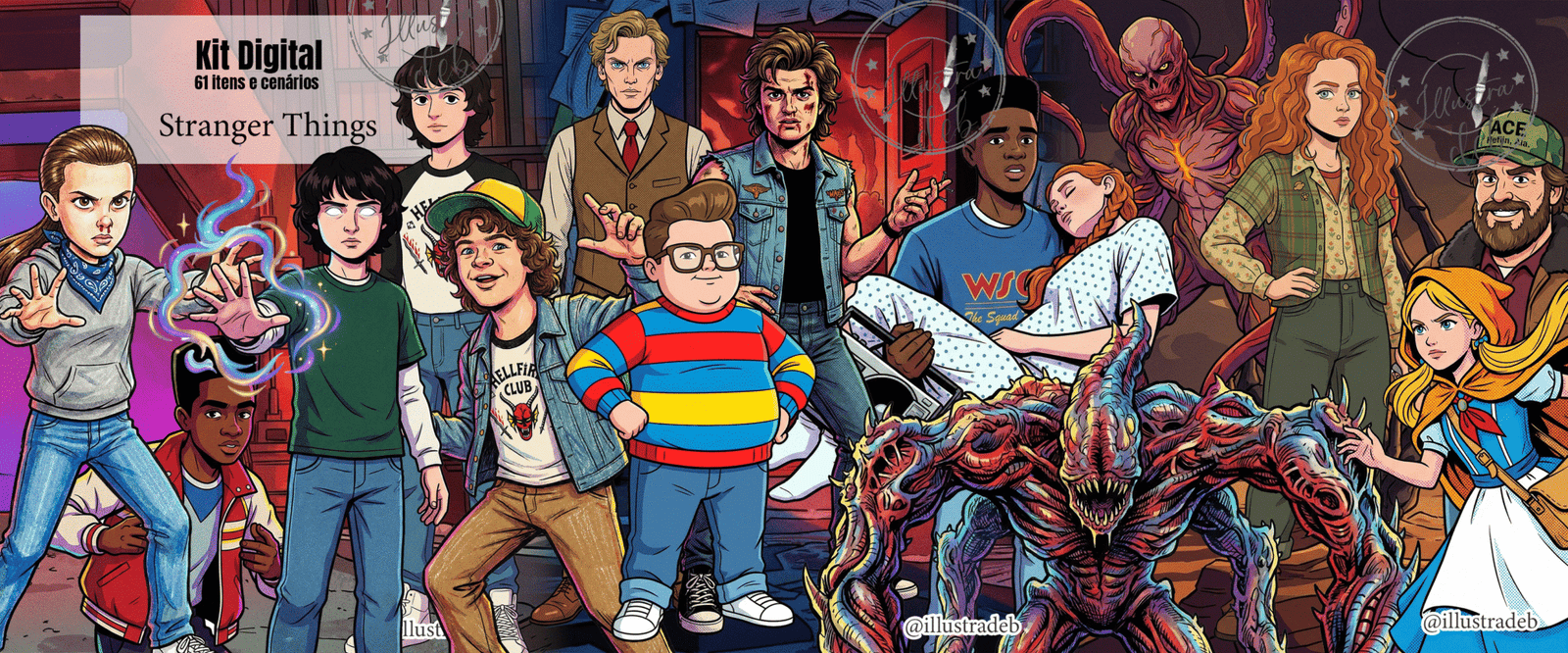 Stranger Things – Kit Digital - Arquivos Digitais Prontos