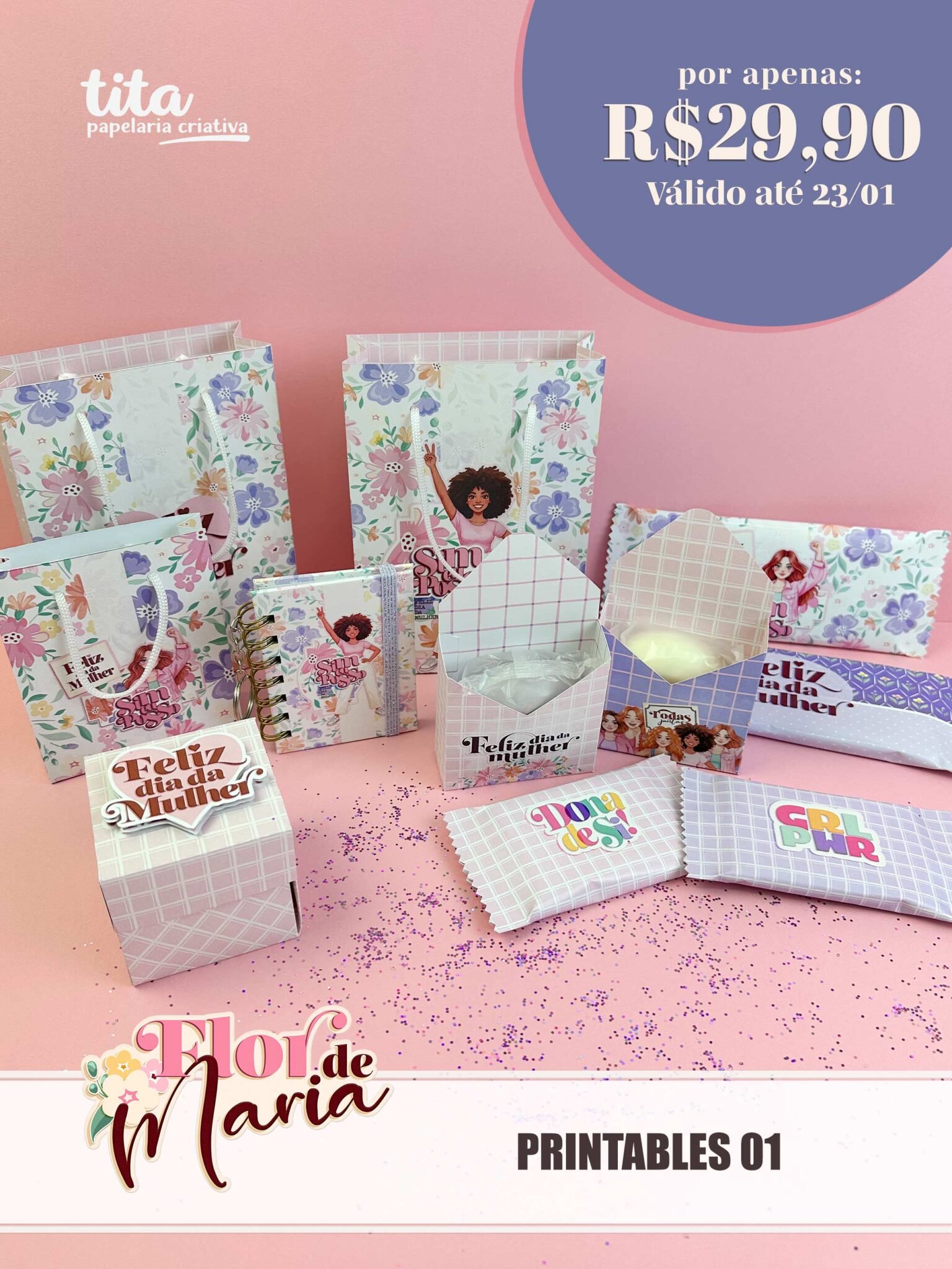 Flor de Maria – Pack Printables – Dia das Mulheres (Tita) - Arquivos ...